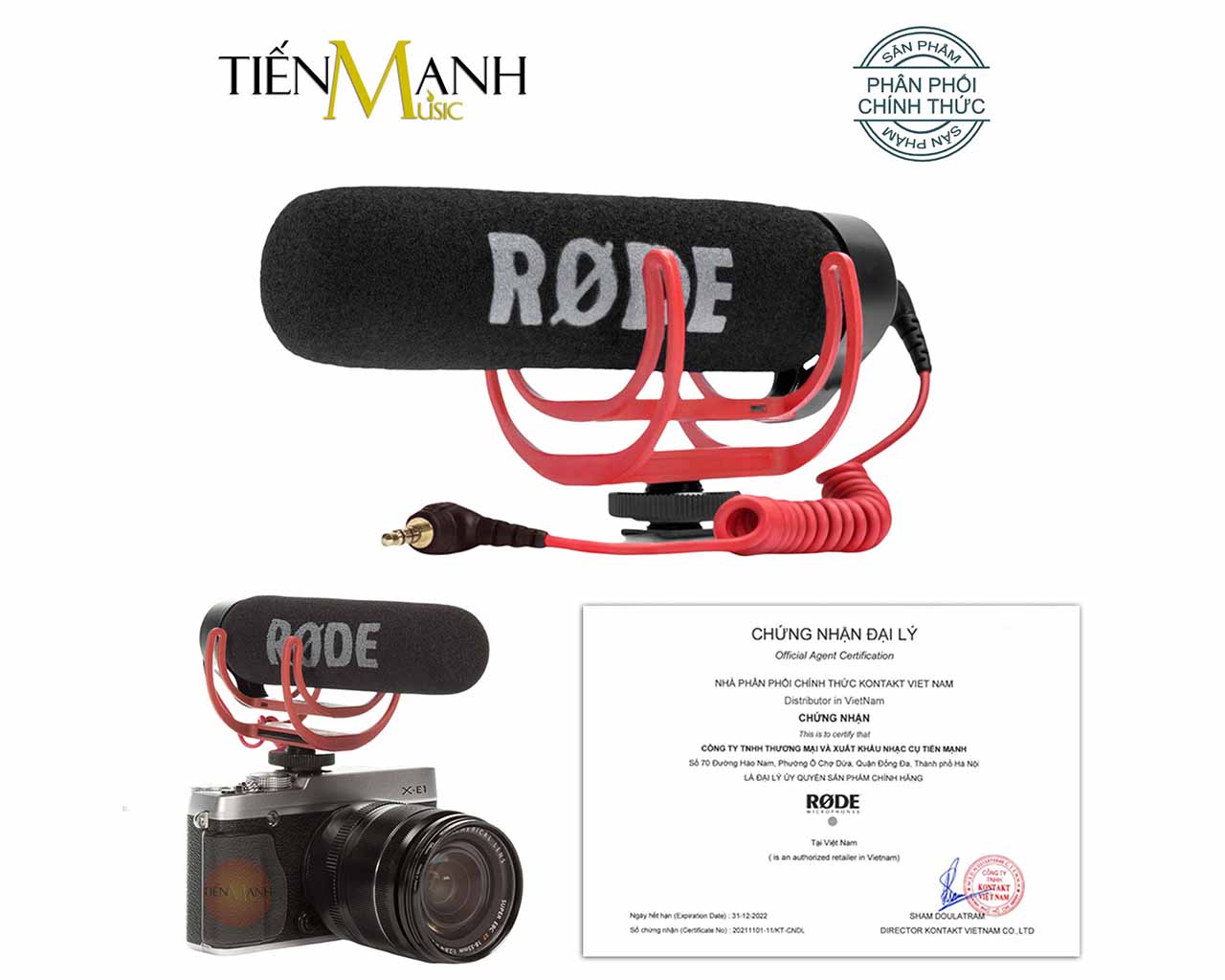 Microphone Rode VideoMic Go - tienmanhaudio