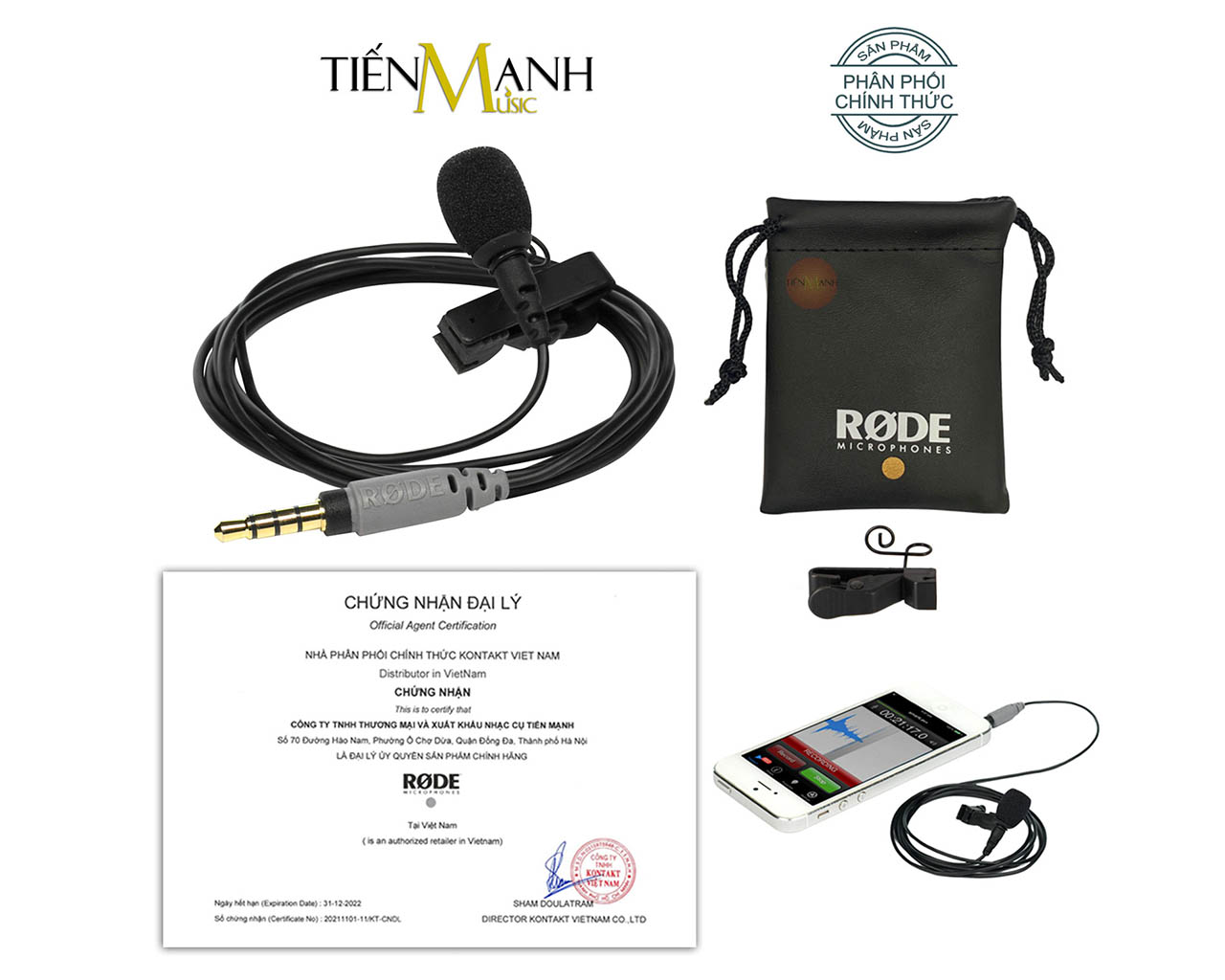 Rode Smartlav+ Micro Thu Âm - tienmanhaudio