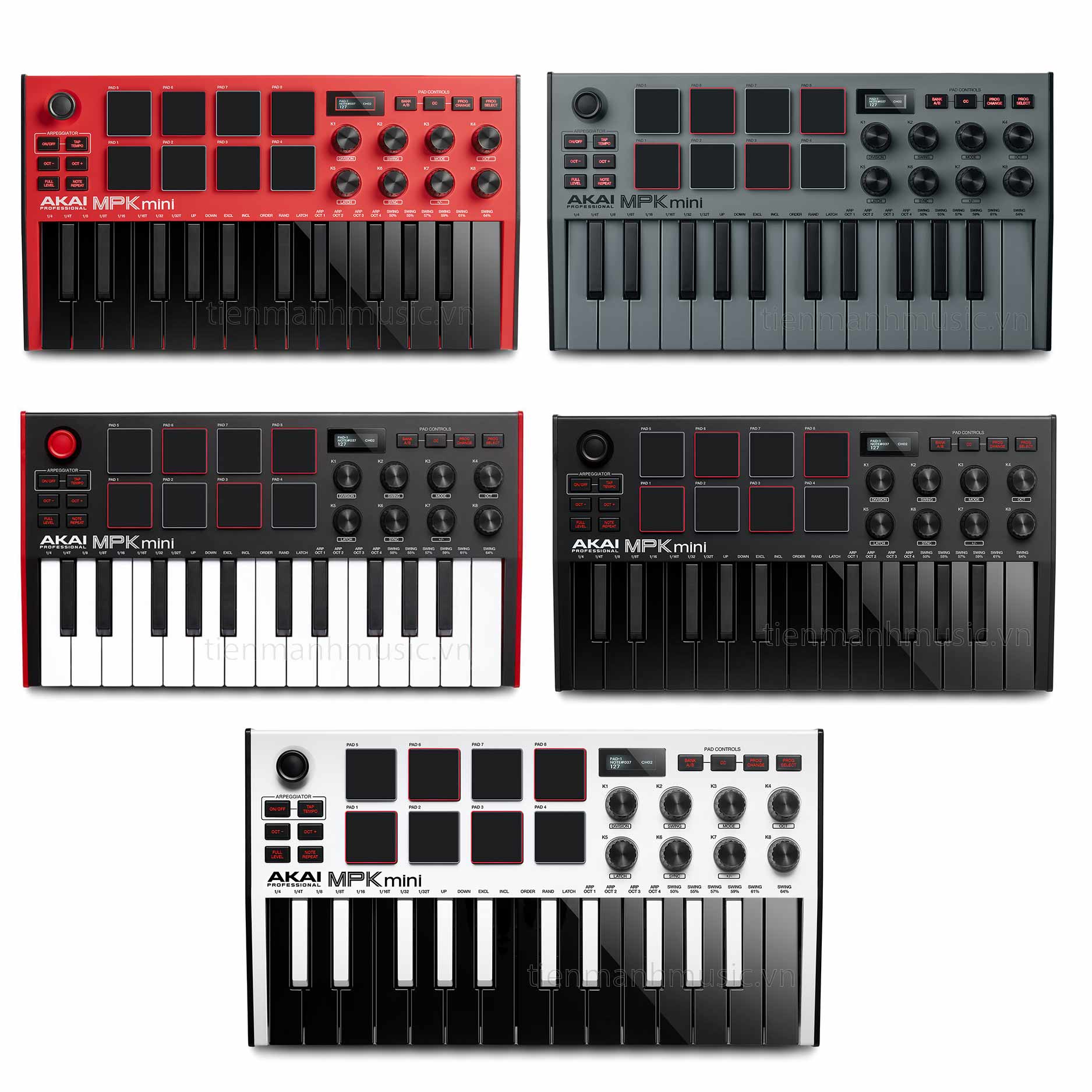 Akai MPK Mini MK3 – Midi Compact Keyboard Controller - tienmanhaudio