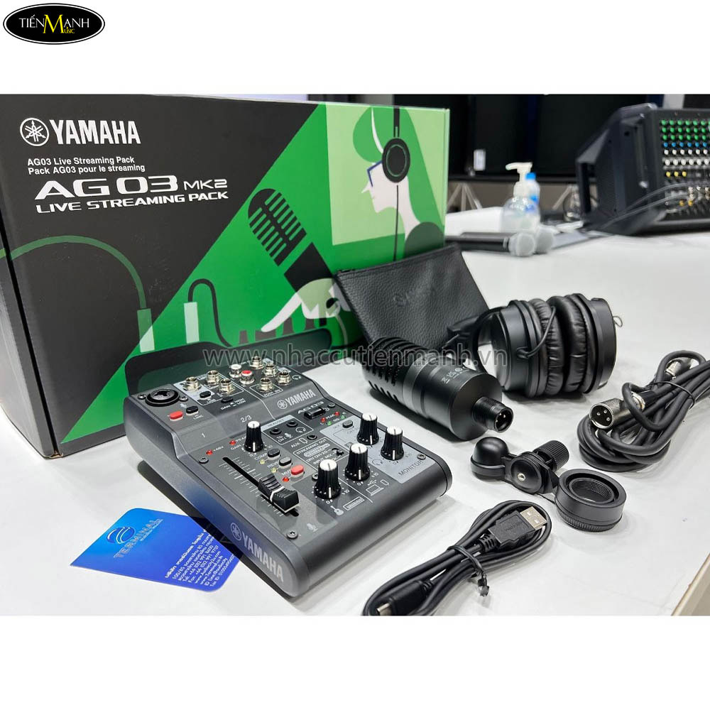 Bộ Livestream Mixer Yamaha AG03MK2 LSPK Live Streaming Package