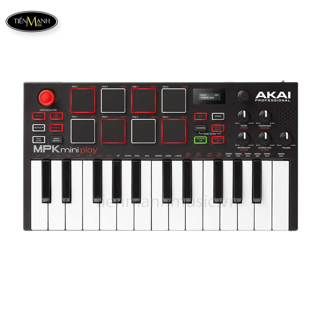 Đàn Midi Controller Keyboard Akai Professional MPK Mini Play Portable ( Có loa )