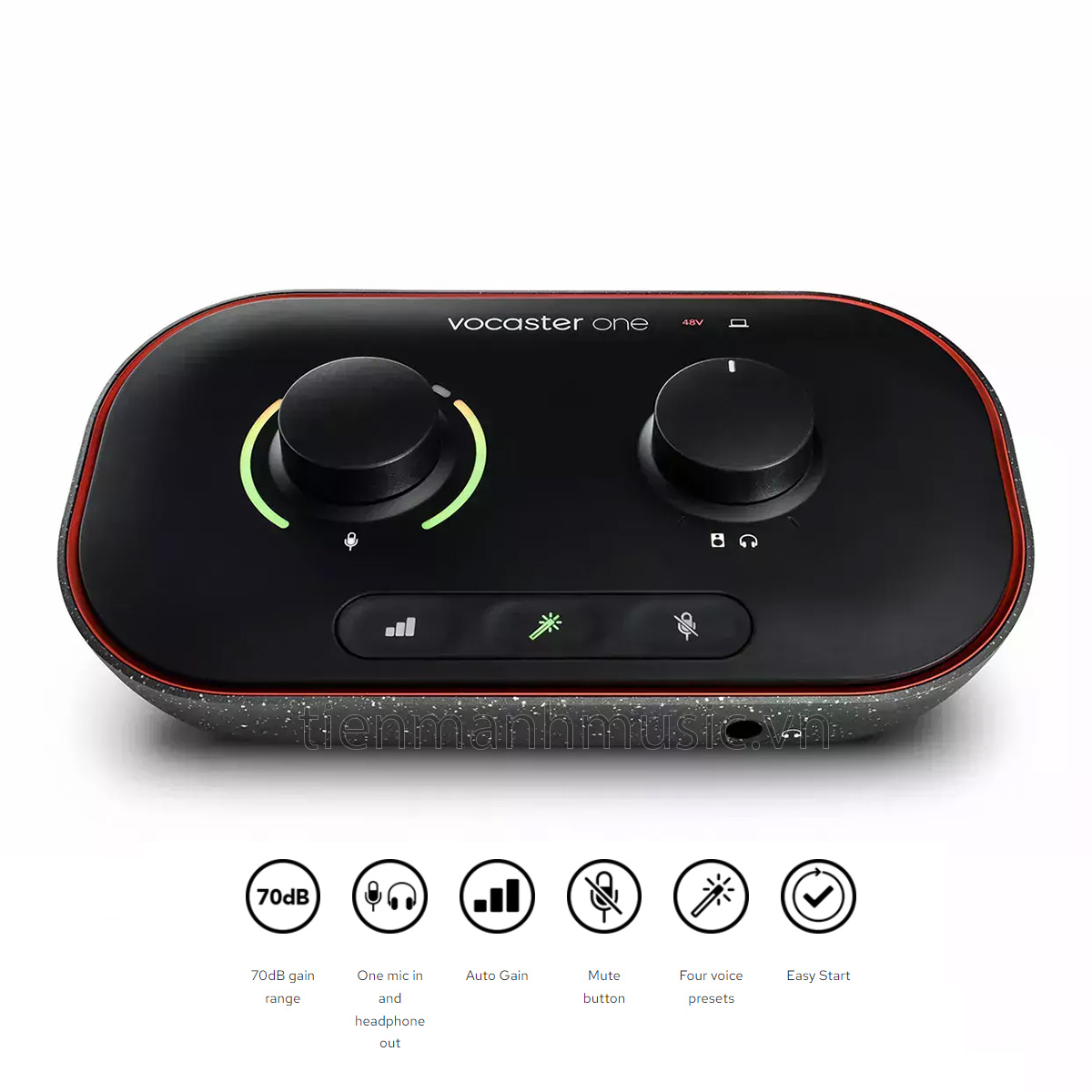 Focusrite Vocaster One Podcast Interface - tienmanhaudio