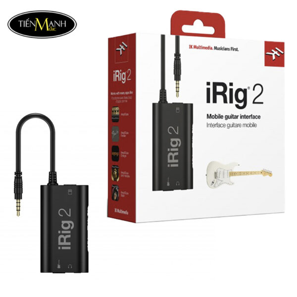 IK Multimedia IRig 2 Guitar Interface for IOS and Mac - tienmanhaudio
