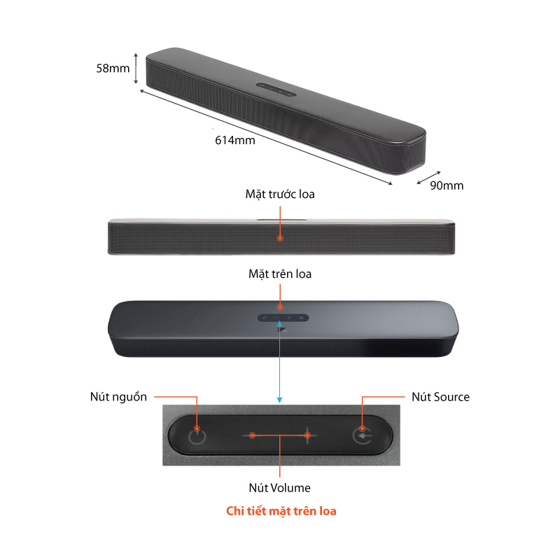 Loa Soundbar 2.0 All In One - tienmanhaudio