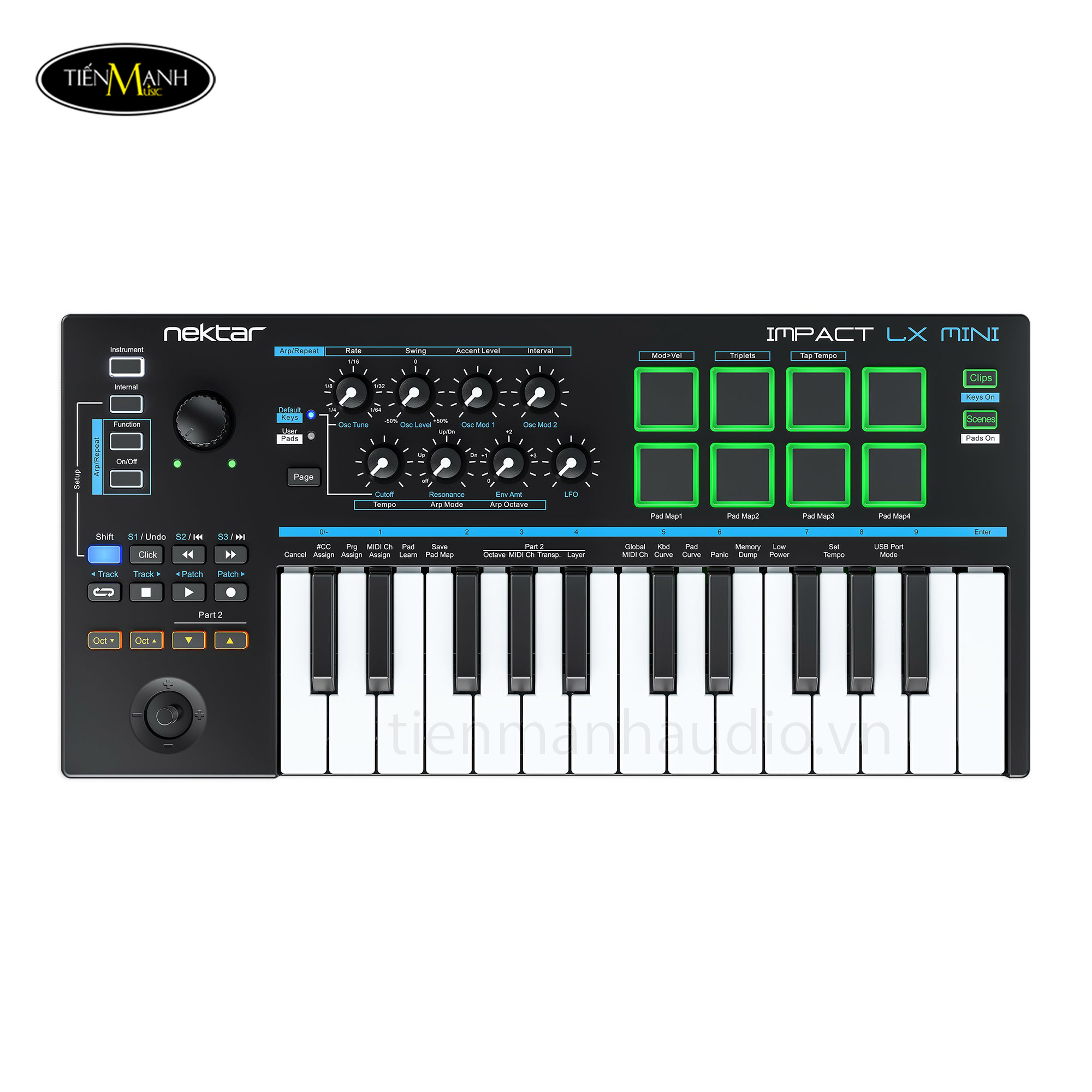 Midi Controller Nektar Technology Impact LX Mini Keyboard - tienmanhaudio