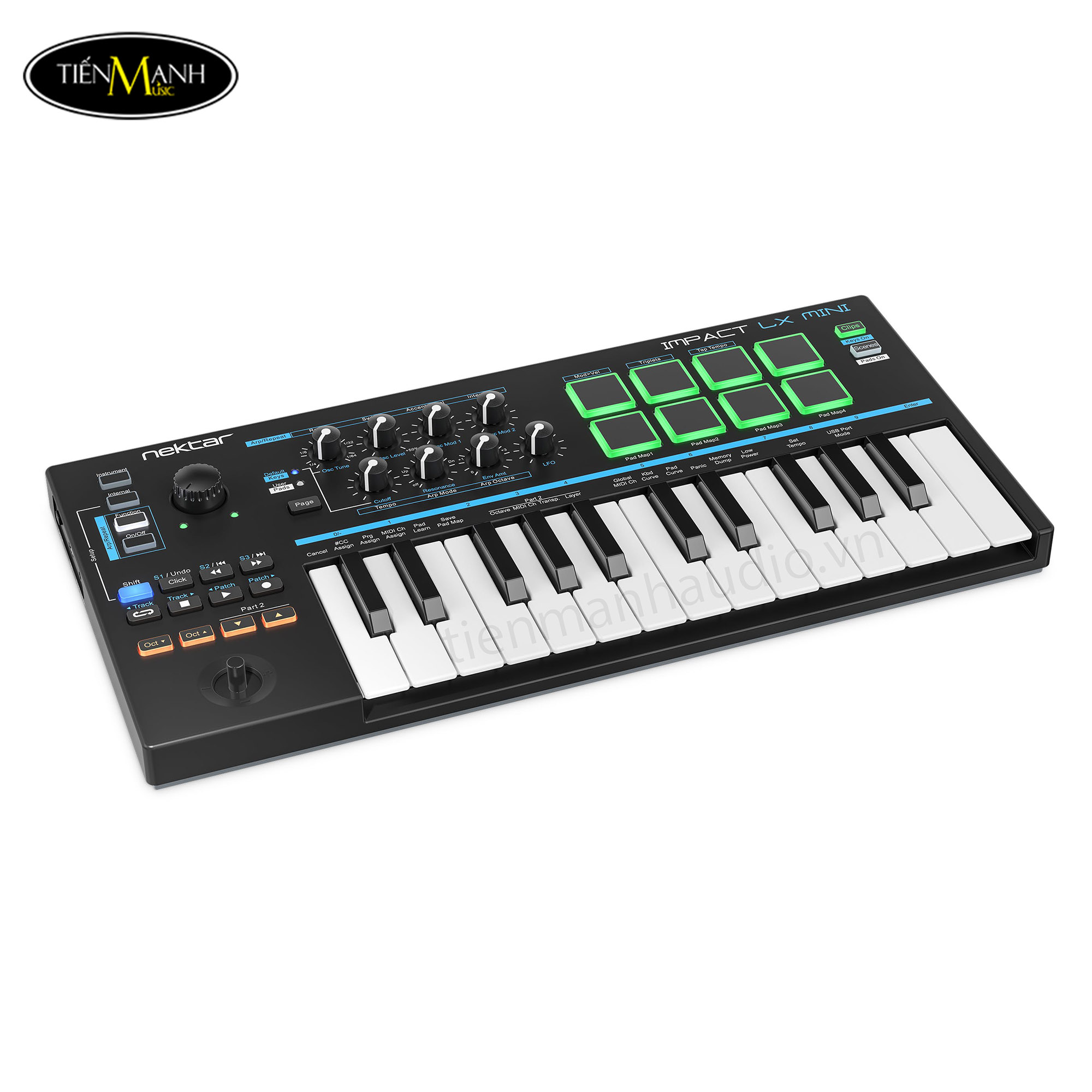 Midi Controller Nektar Technology Impact LX Mini Keyboard - tienmanhaudio