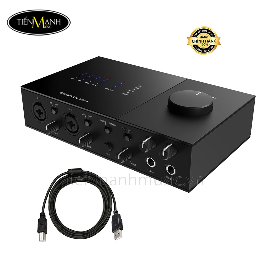 Soundcard Komplete Audio 6 MK2 – Bộ Thu Âm, Livestream Native ...