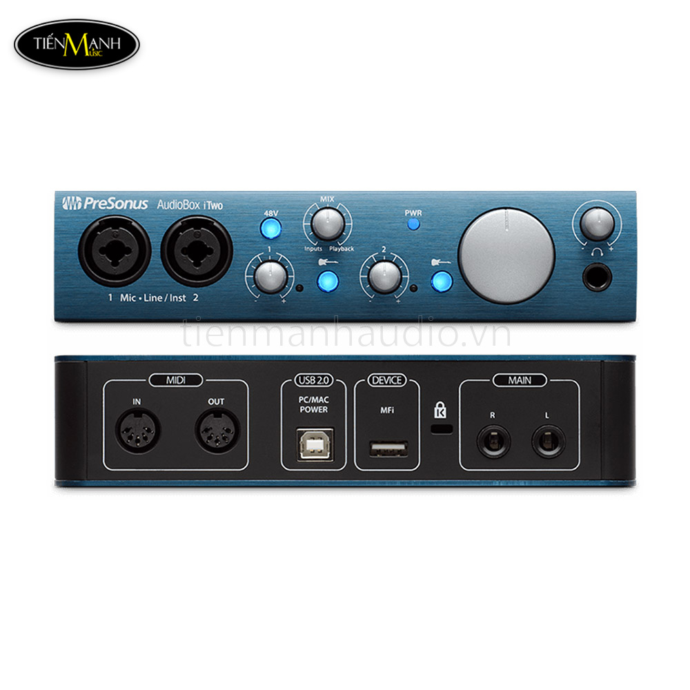 Soundcard PreSonus AudioBox iTwo - Audio Interface - tienmanhaudio