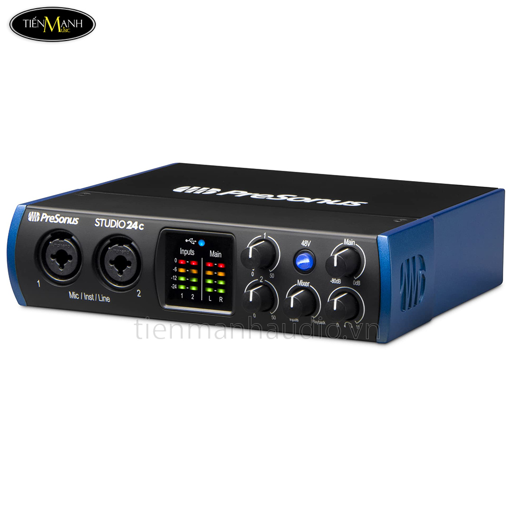 Soundcard PreSonus Studio 24C - Audio Interface - tienmanhaudio