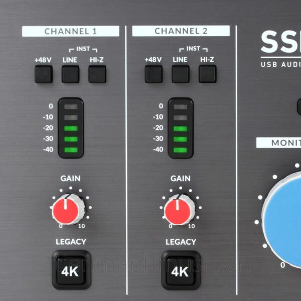 Soundcard Solid State Logic SSL2+ USB-C Audio Interface - tienmanhaudio