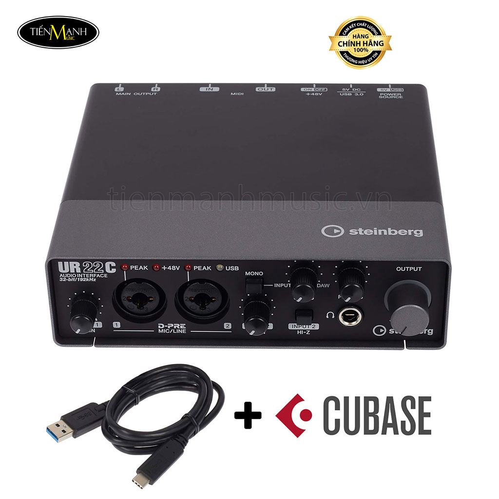 Soundcard Steinberg UR22C Audio Interface - tienmanhaudio
