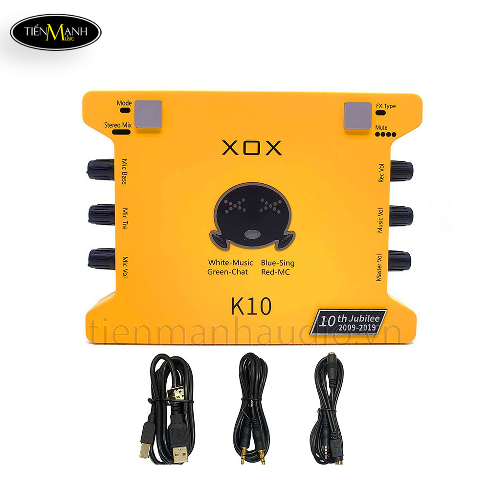 SoundCard XOX K10 Livestreams - Audio Interface - tienmanhaudio