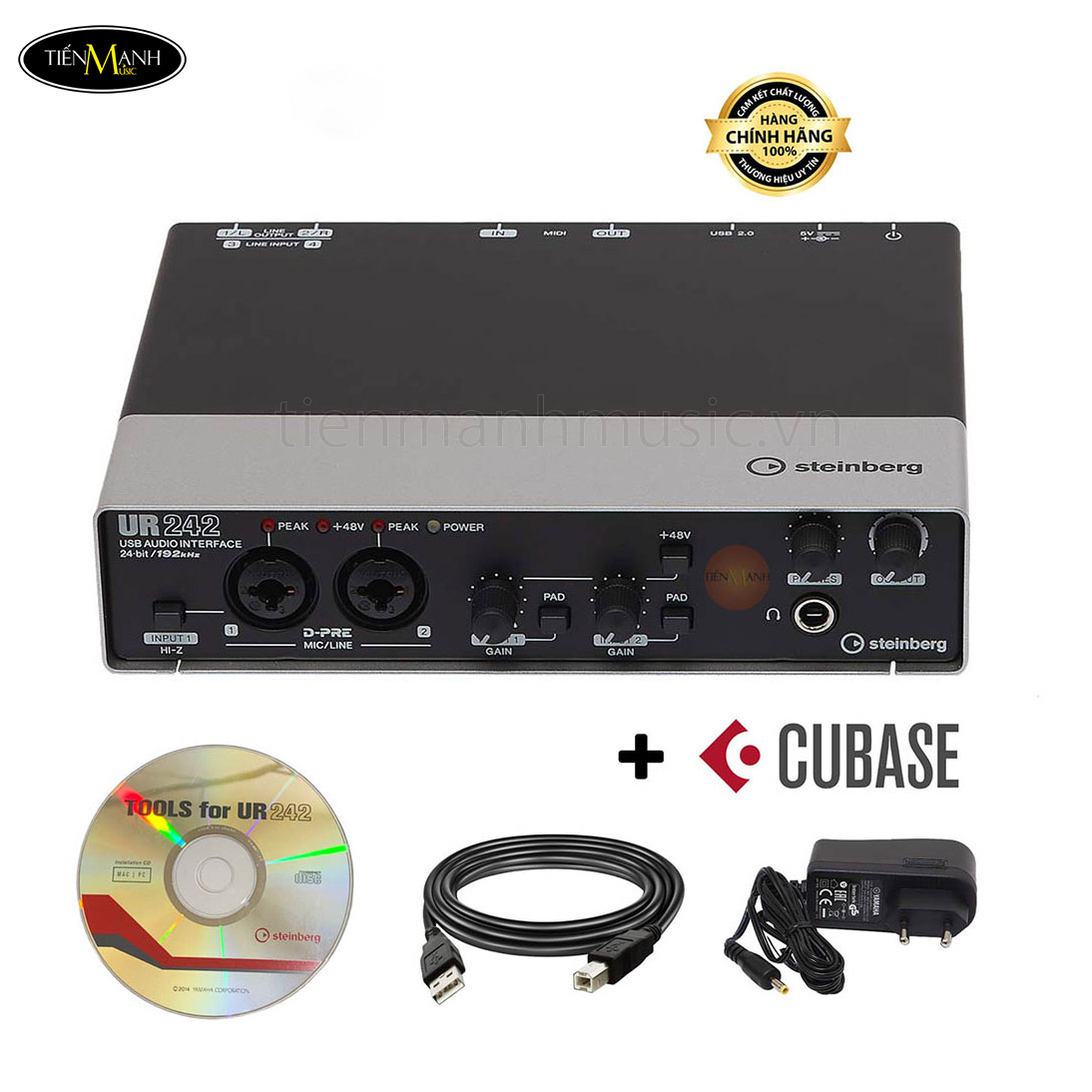 SoundCard Steinberg UR242 Audio Interface - tienmanhaudio