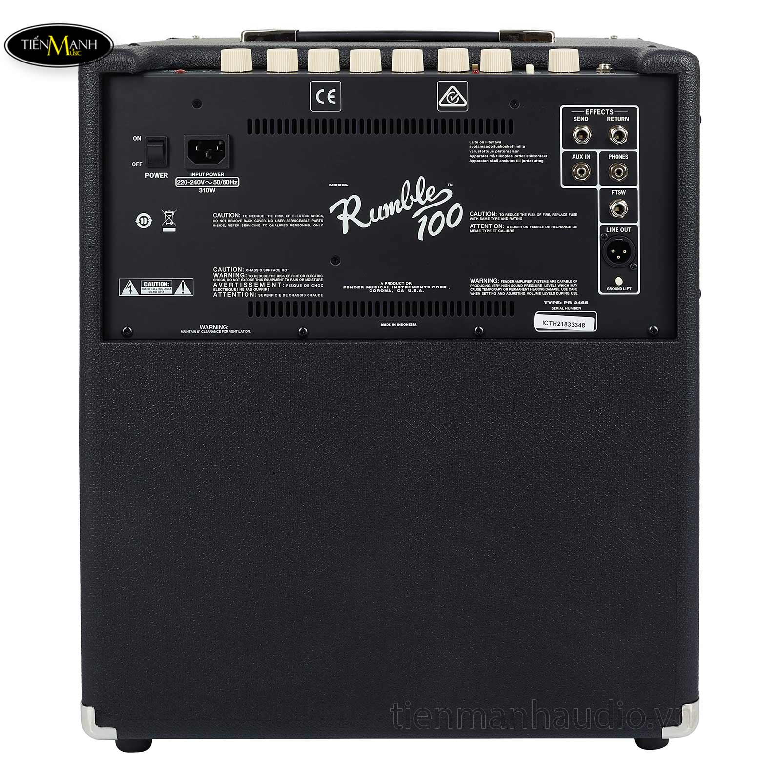 Amplifier Bass Fender Rumble 100 V3 - tienmanhaudio
