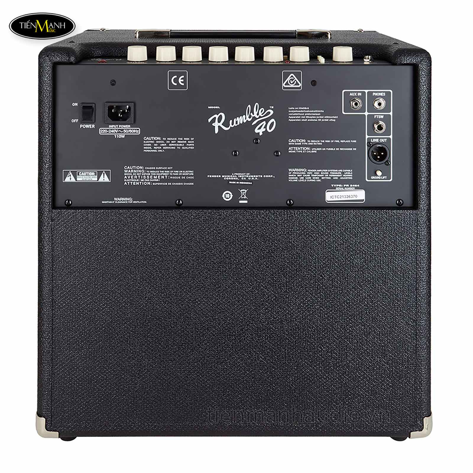 Amplifier Bass Fender Rumble 40 V3 230V EUR - tienmanhaudio