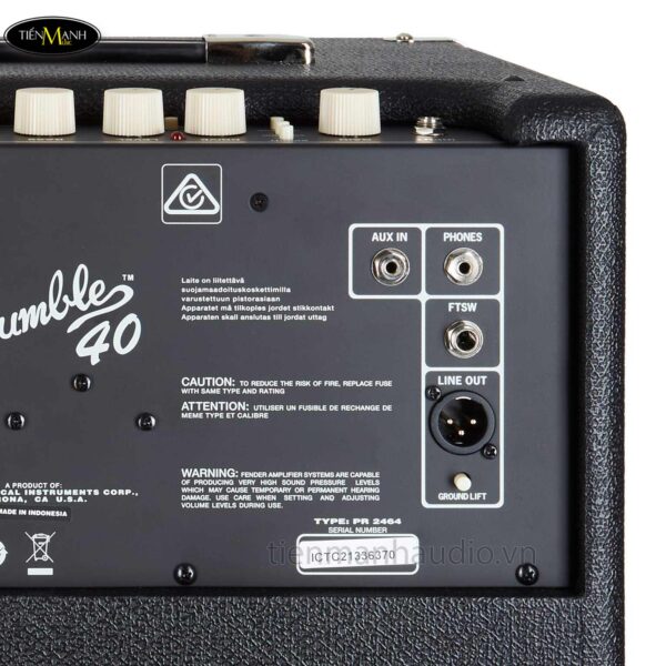 Amplifier Bass Fender Rumble 40 V3 230V EUR - tienmanhaudio