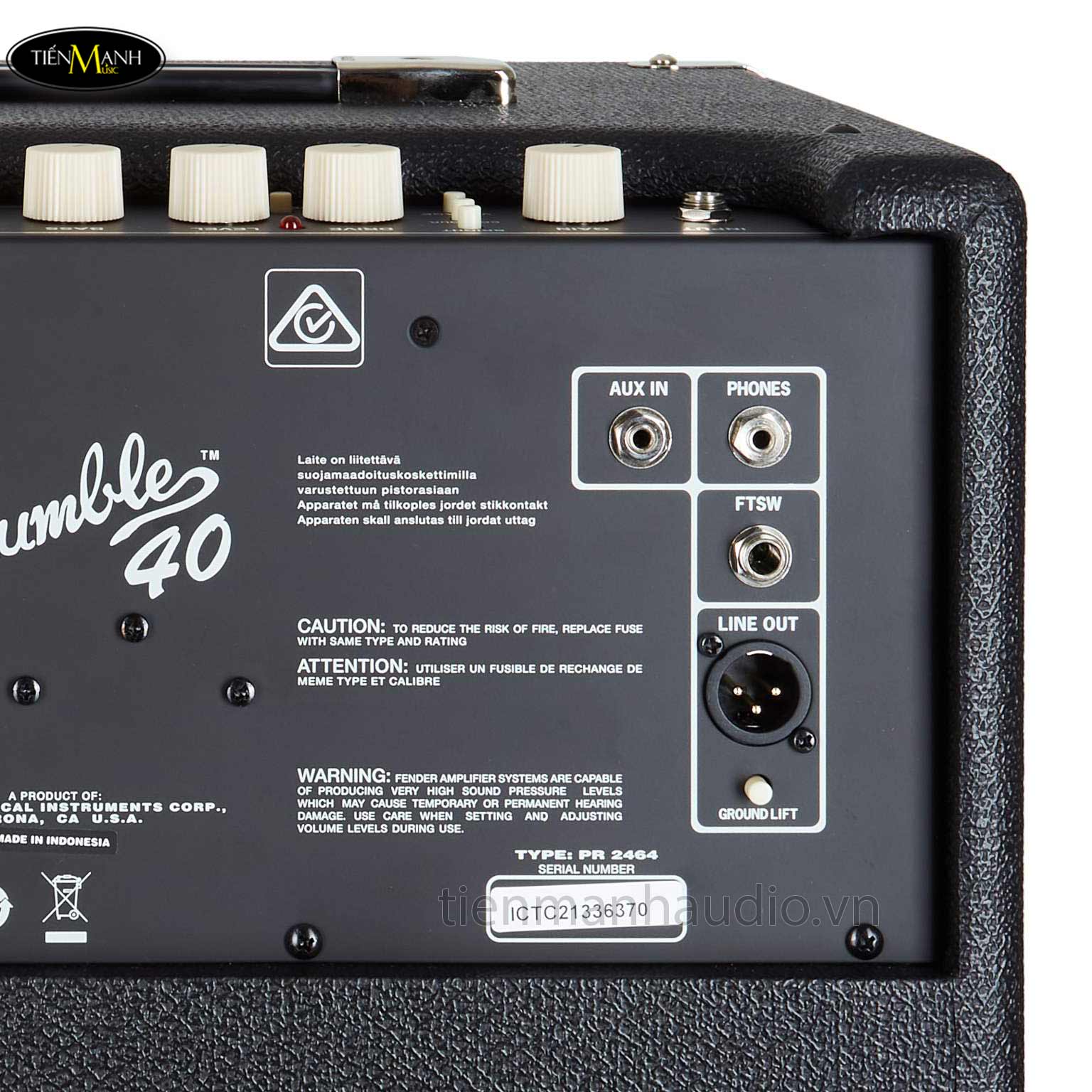 Amplifier Bass Fender Rumble 40 V3 230V EUR - tienmanhaudio