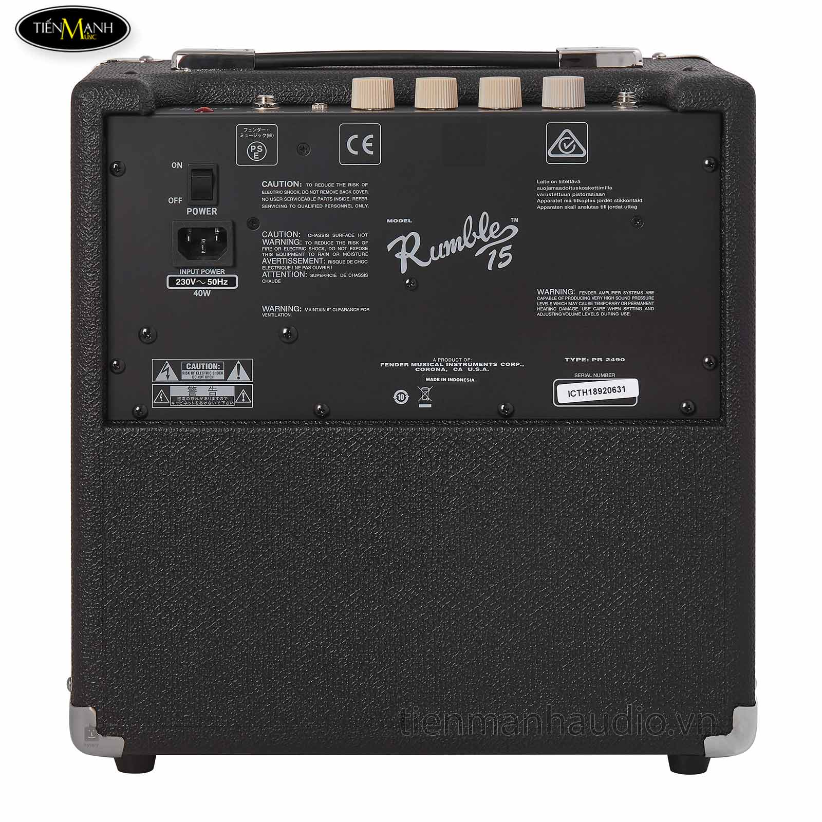 Amplifier Bass Fender Rumble 15 V3 230V EUR - tienmanhaudio