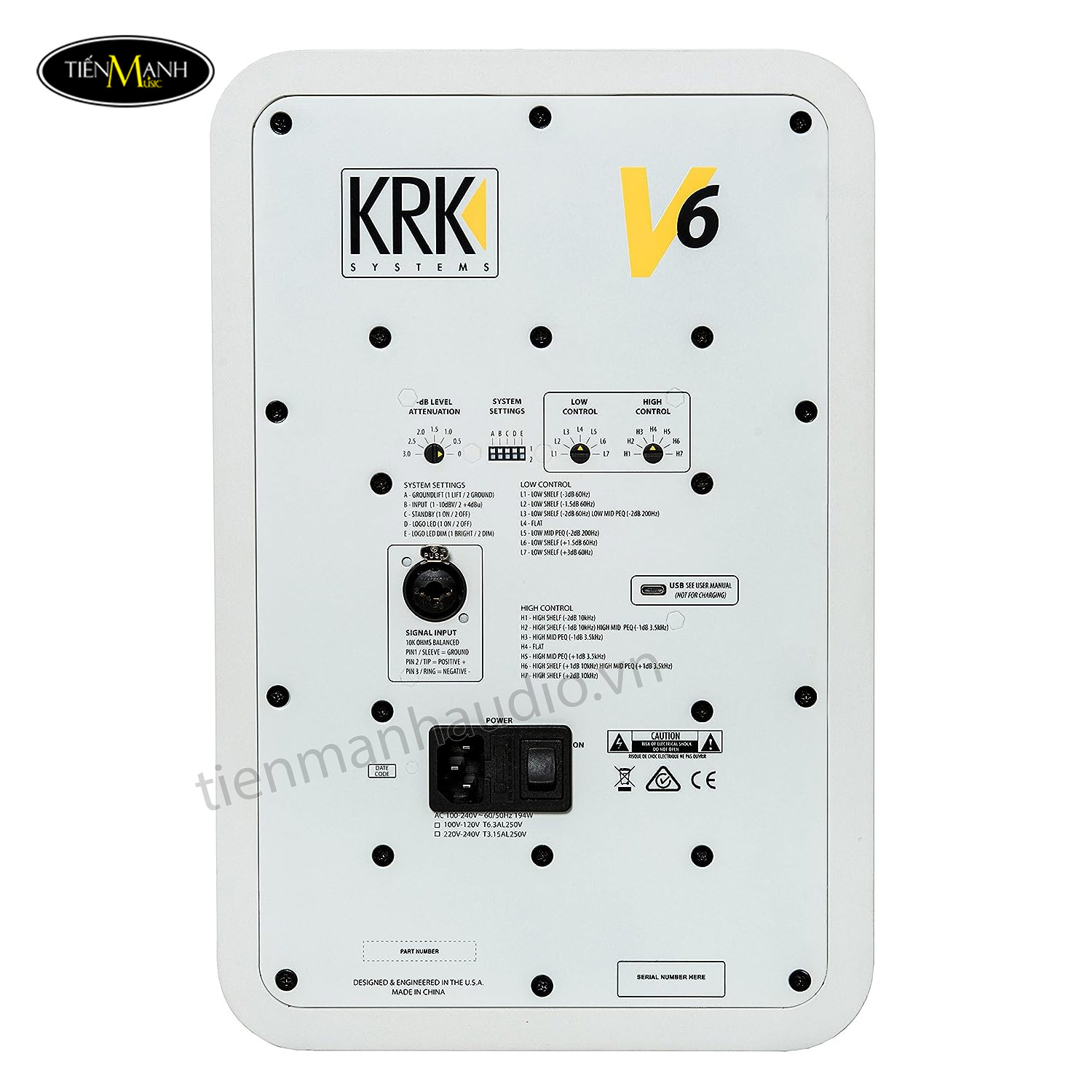 Loa Kiểm Âm KRK Rokit V6 S4 Trắng | Đen - tienmanhaudio