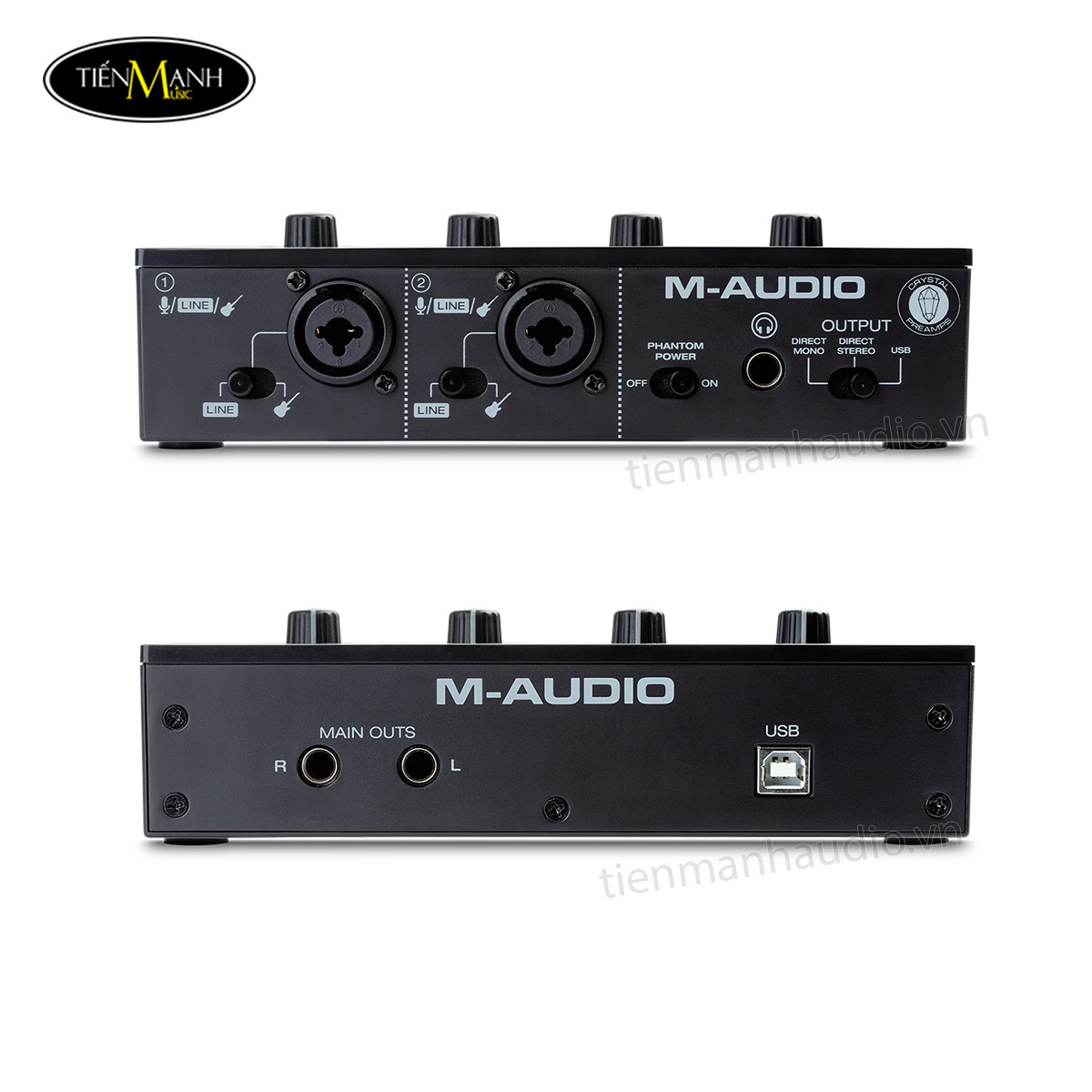 Soundcard Thu Âm M-Audio M-Track Duo - Audio Interface - tienmanhaudio