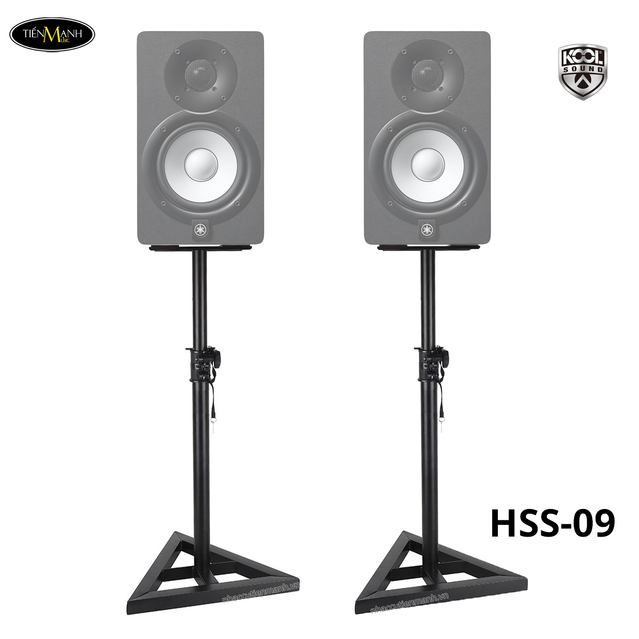 Chân Loa Đứng Điều Chỉnh Độ Cao HSS09 ( Studio Monitor Stand ) - Cặp