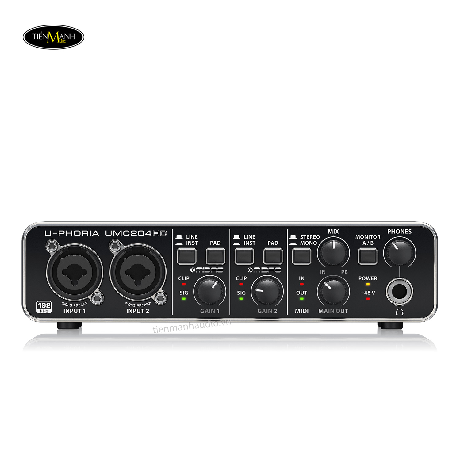 Soundcard Behringer U-PHORIA UMC204HD – Audio Interface - tienmanhaudio