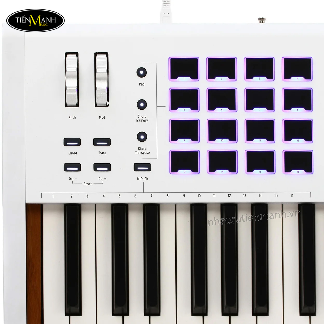 Arturia KeyLab-88 MKII Keyboard Controller – White - tienmanhaudio