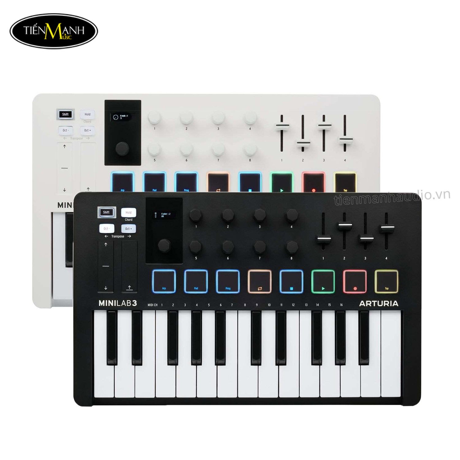 Arturia MiniLab-3 MK3 Keyboard Midi Controller - tienmanhaudio