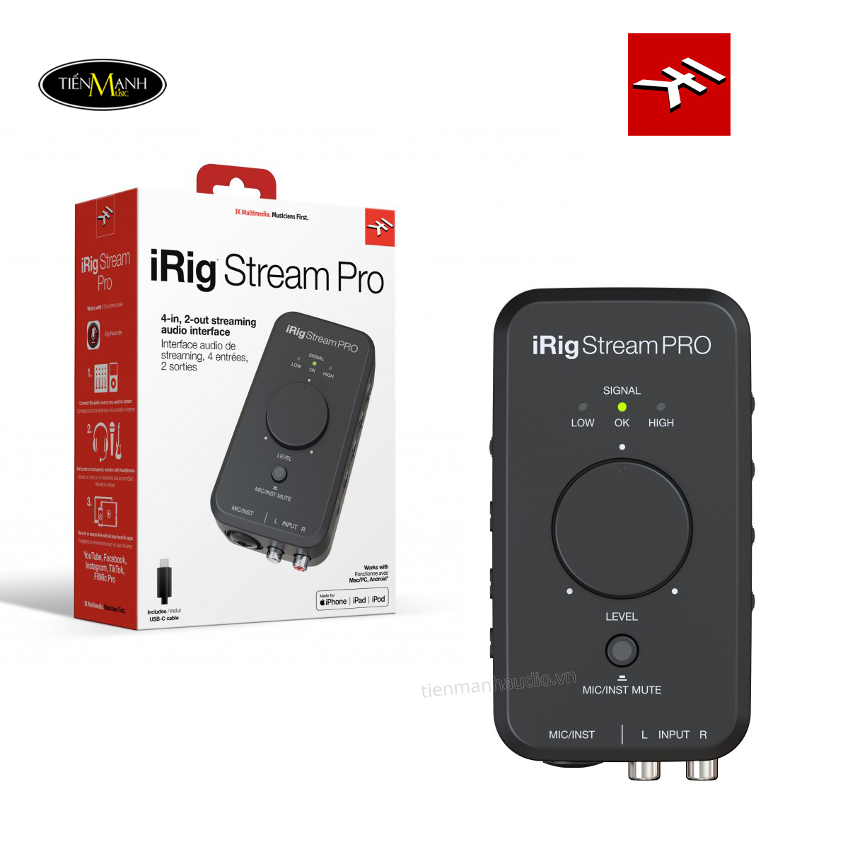 IK Multimedia iRig Stream Pro Audio Interface - tienmanhaudio