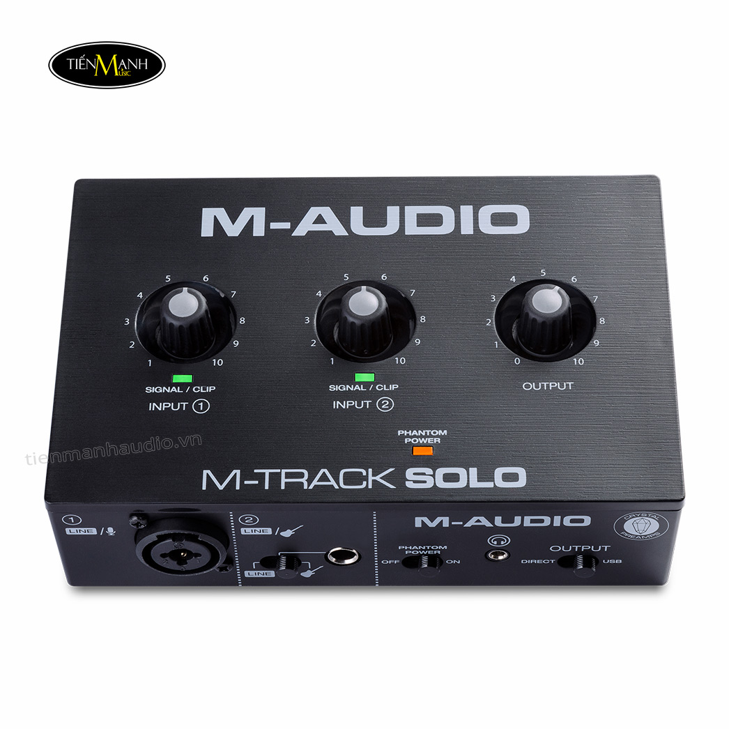 Soundcard Thu Âm M-Audio M-Track Solo, Audio Interface - tienmanhaudio